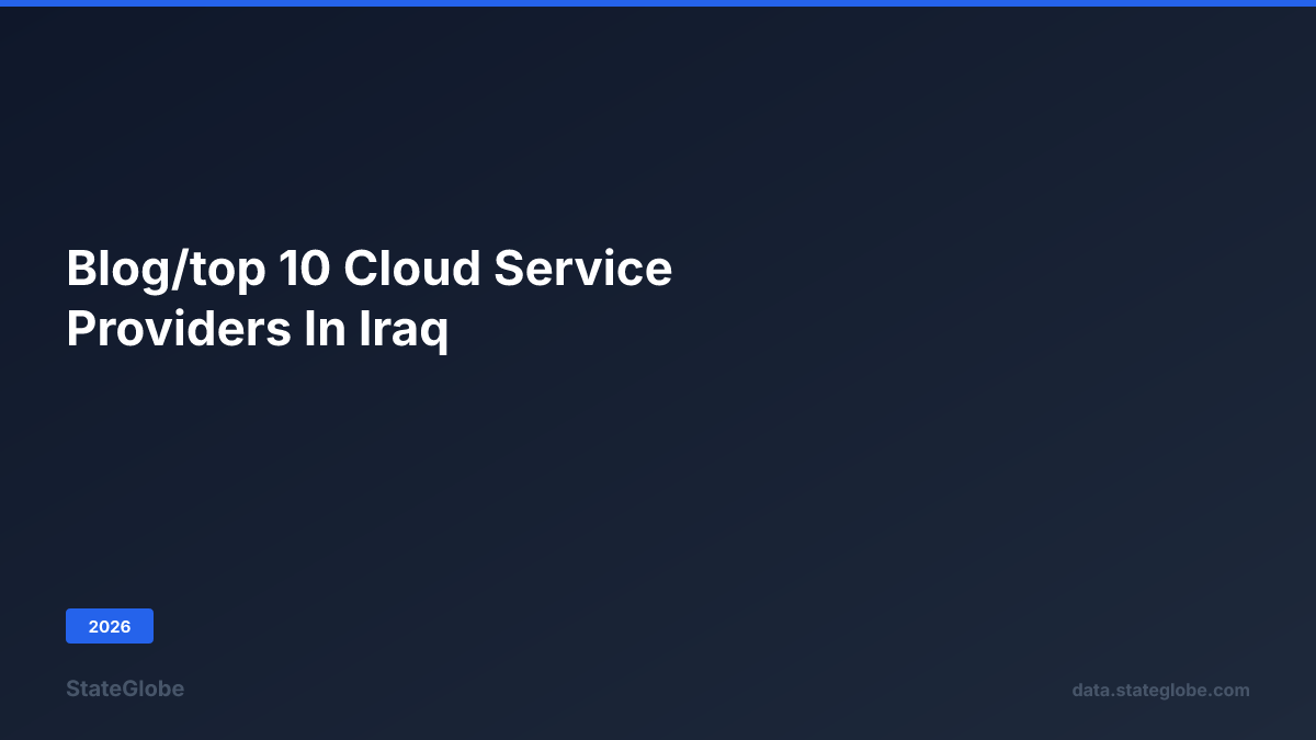 Top 10 Cloud Service Providers in Iraq (2026)