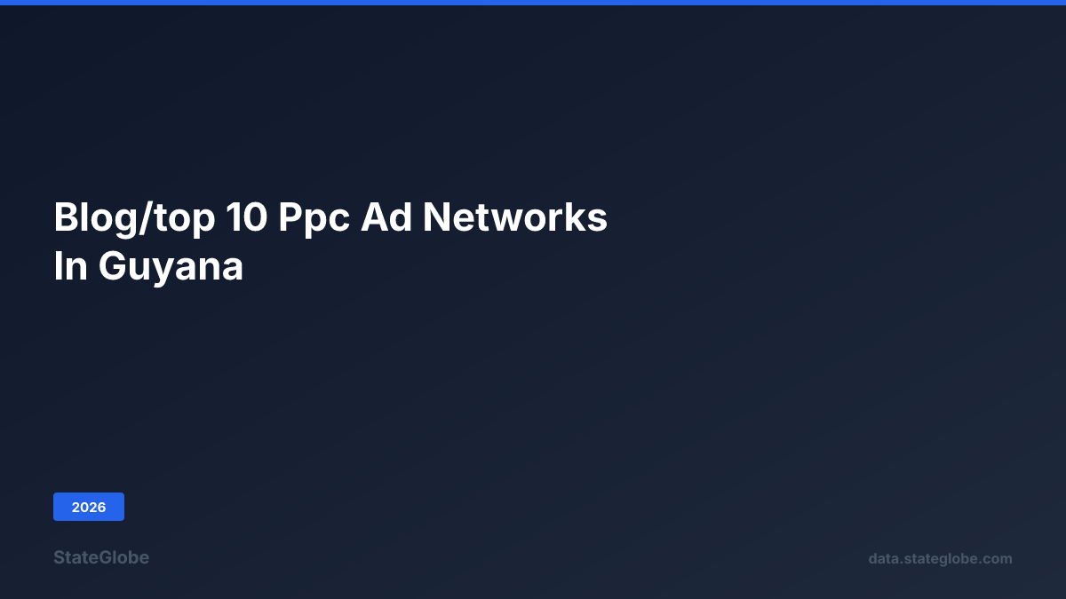 Top 10 PPC Ad Networks in Guyana (2026)